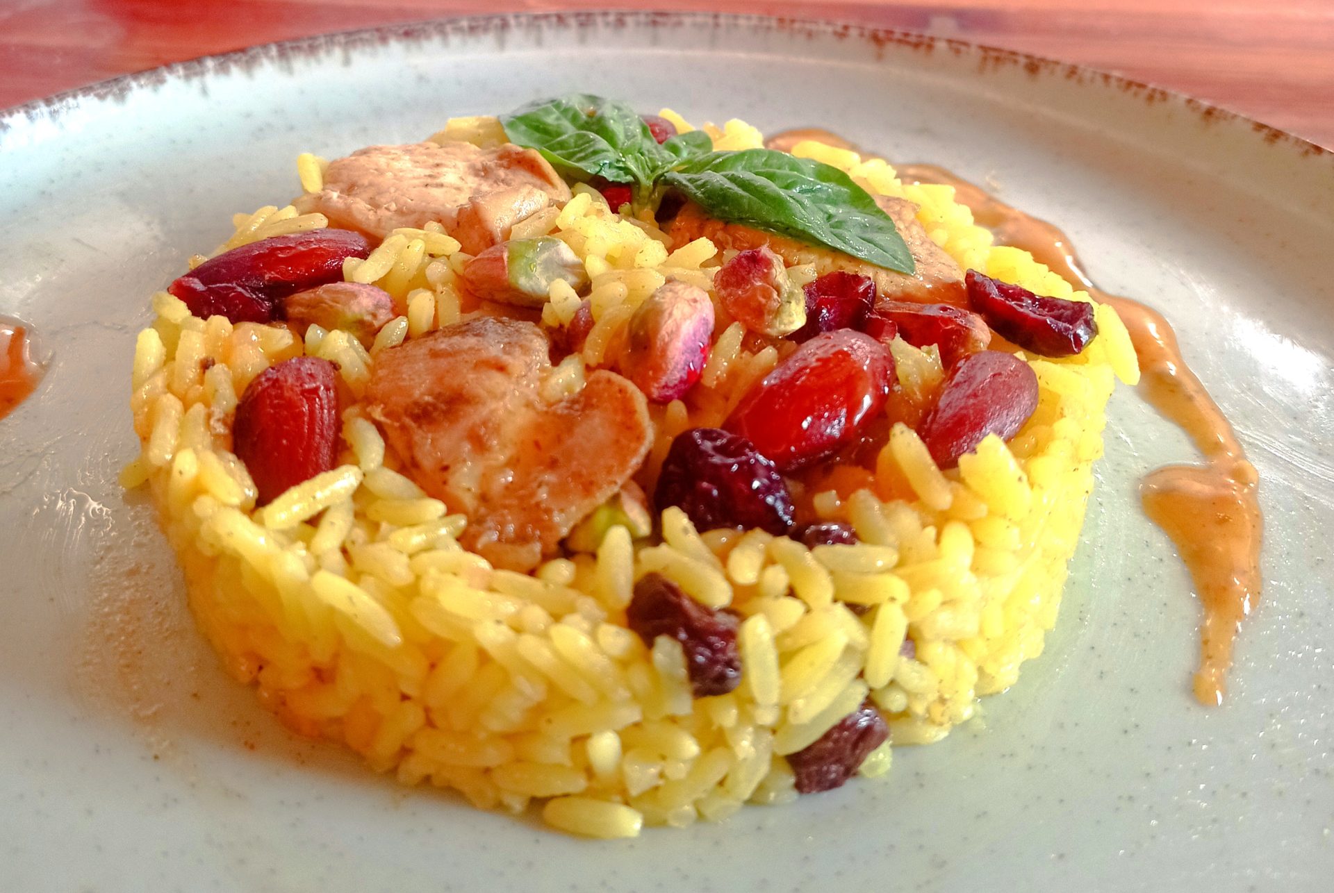 Arroz estilo Persa con pollo